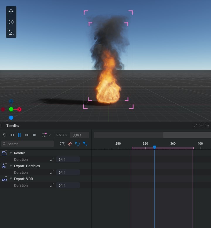 EmberGen シミュレーションループ: 雑記とことこ