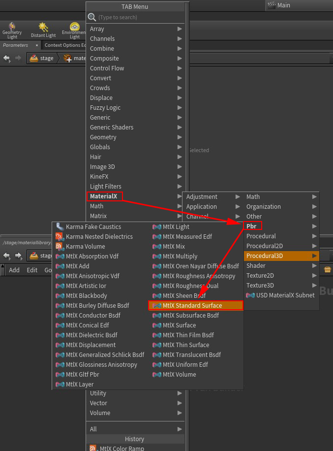 Houdini Solaris USDとMaterialX: 雑記とことこ