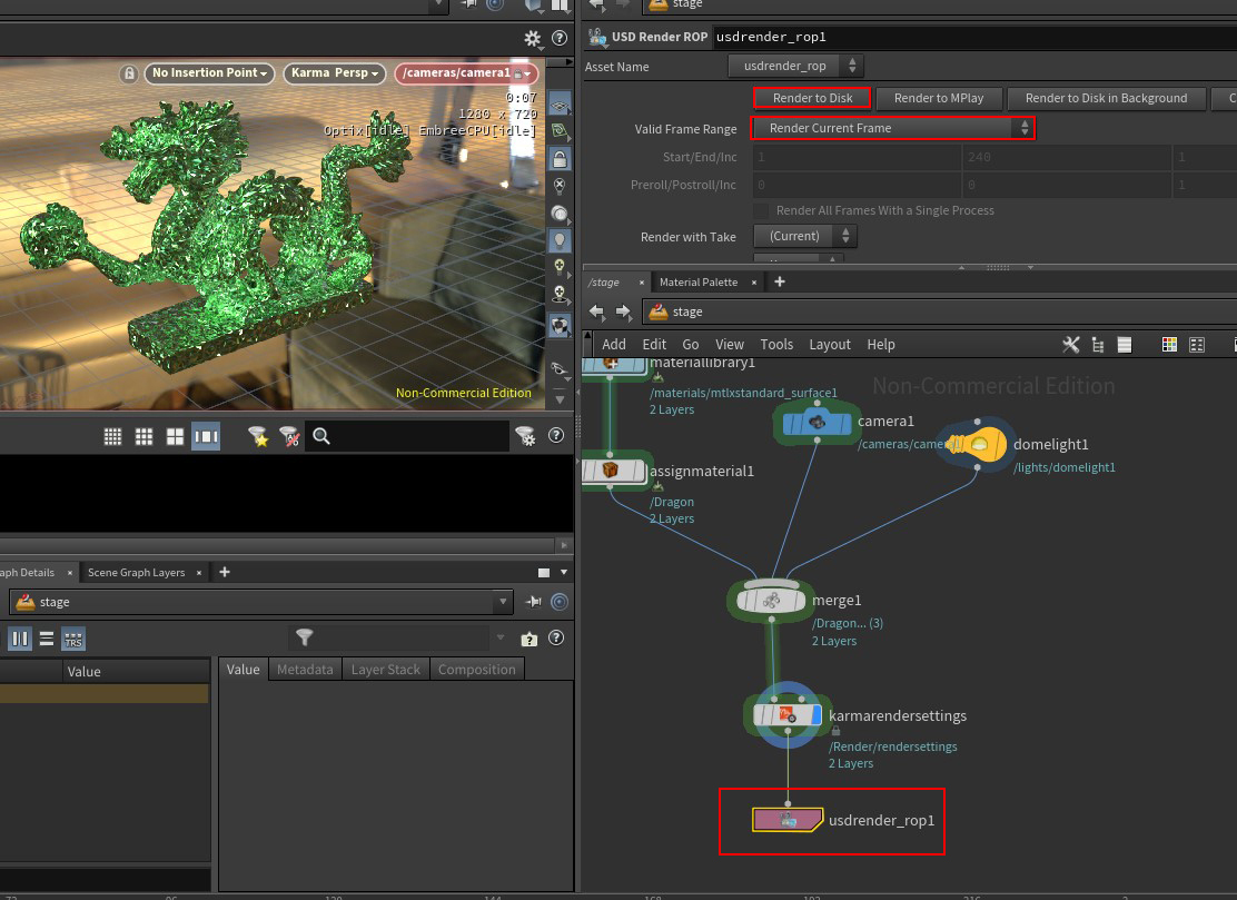 Houdini Solaris USDとMaterialX: 雑記とことこ
