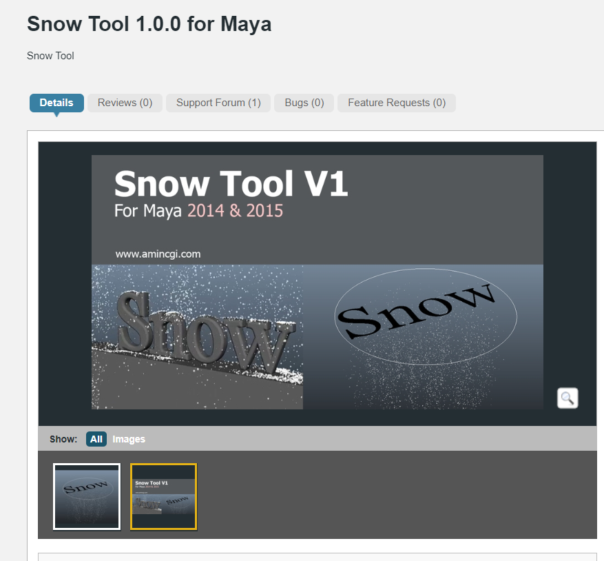 MAYA 雪 Snow Tool: 雑記とことこ