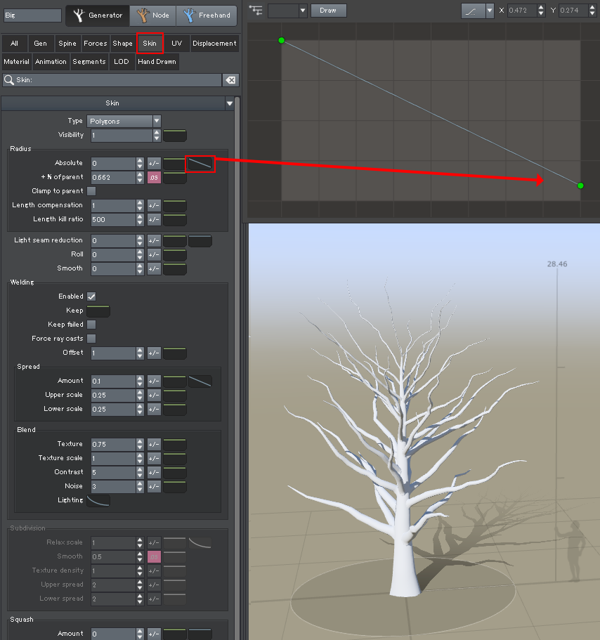 SpeedTree 簡易的な樹木作成とアニメーション: 雑記とことこ