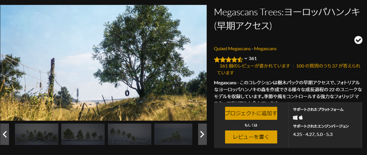UE5.3 樹木自動配置 Procedural Foliage Spawner: 雑記とことこ